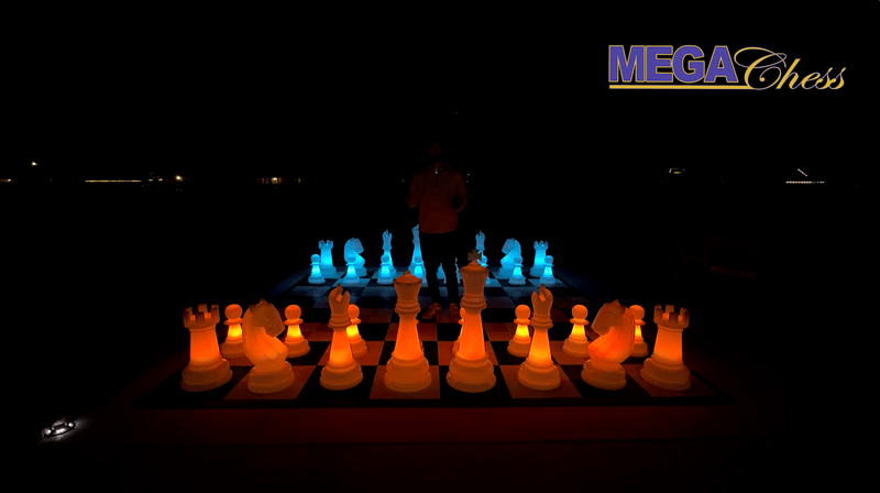 Giant Light Up Chess Board & Glow Sets