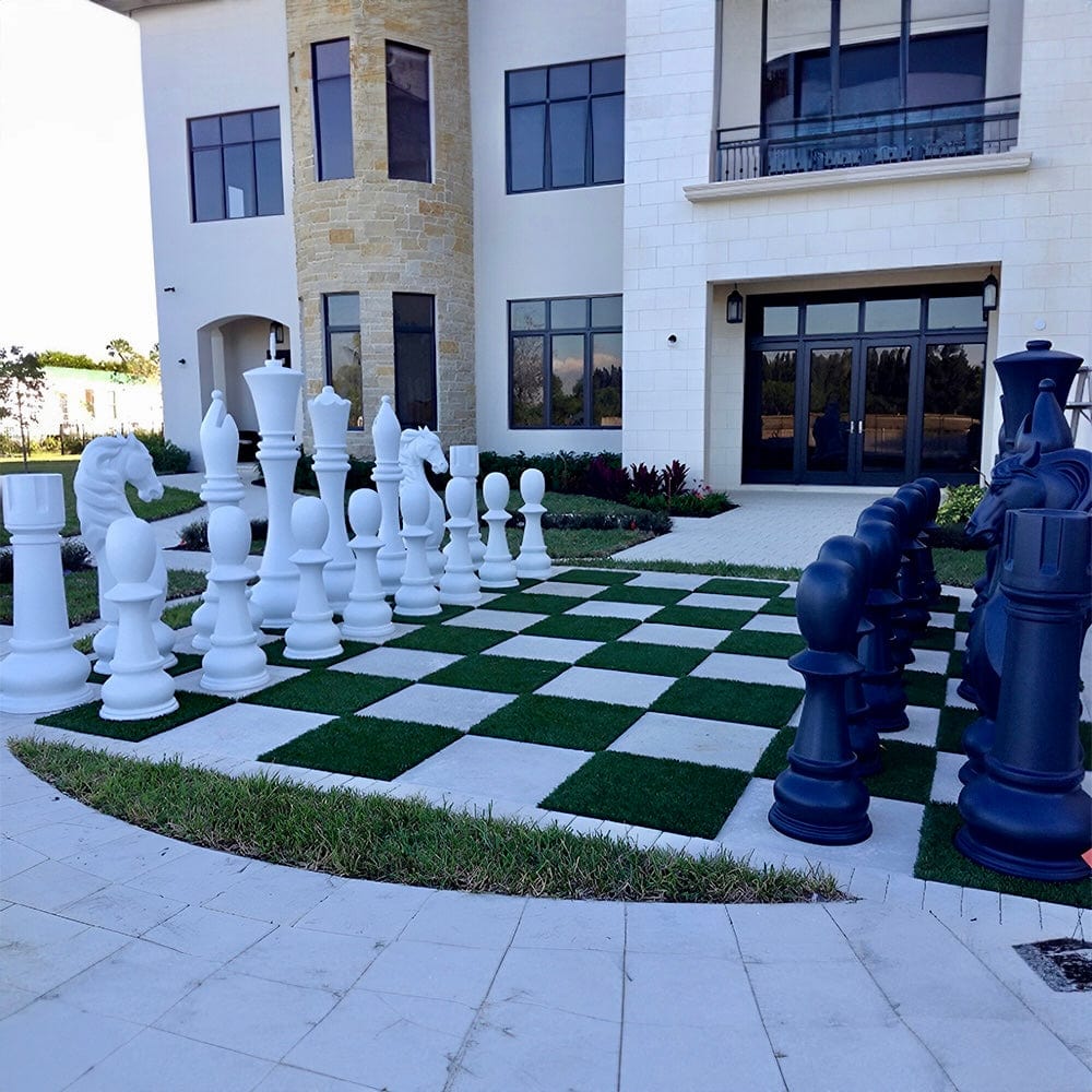 Giant Chess Set: Life Size Fiberglass