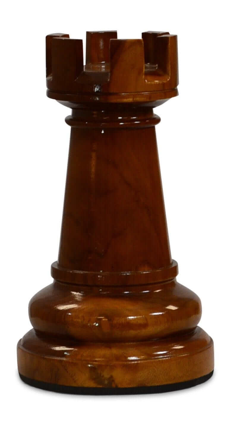 Giant Chess Piece 14 Inch Light Teak Rook | MegaChess