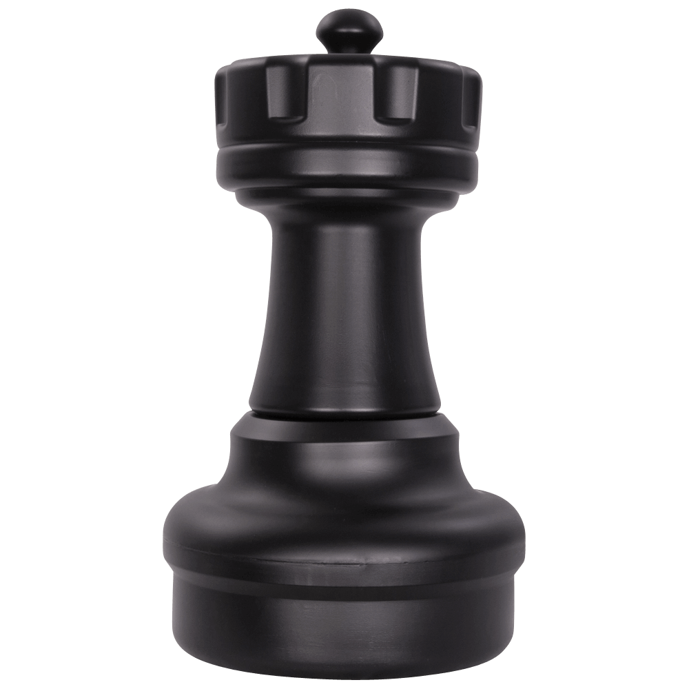 Giant Chess Piece 17 Inch Dark Plastic Rook | MegaChess