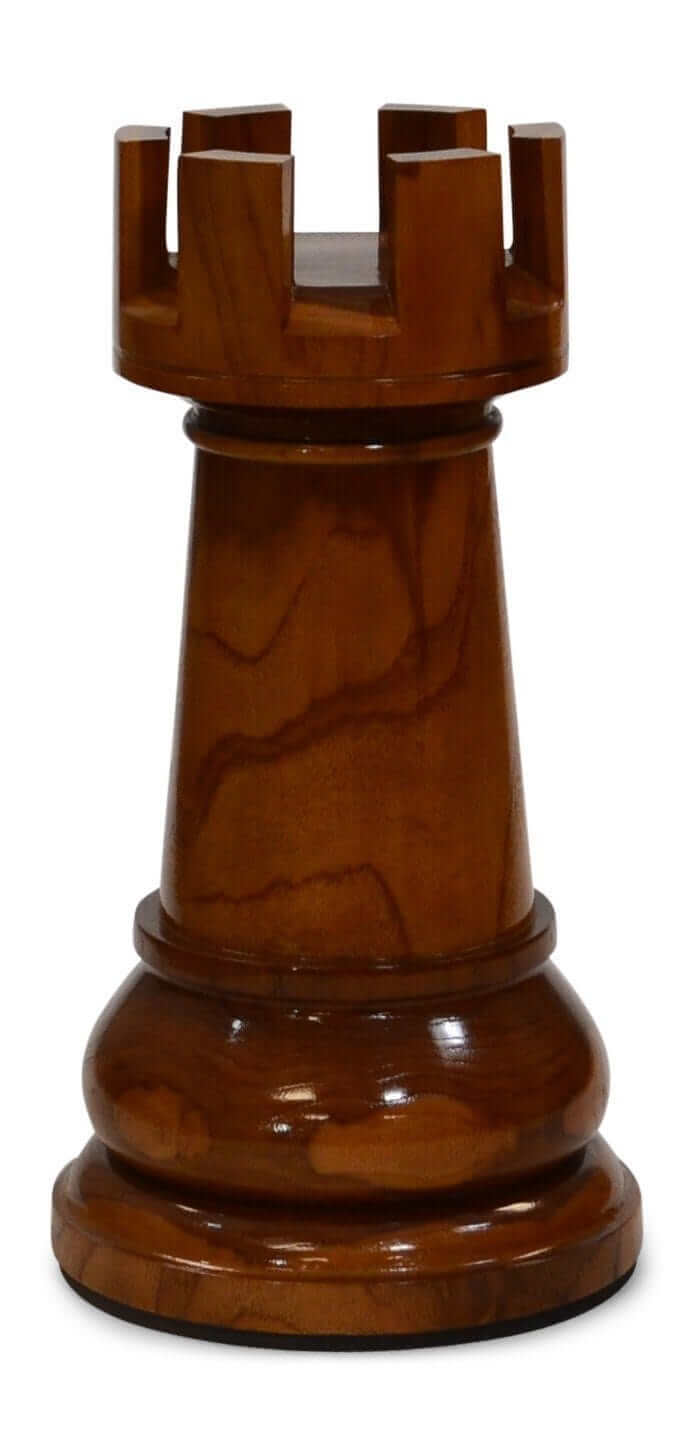 Giant Chess Piece 23 Inch Light Teak Rook | MegaChess