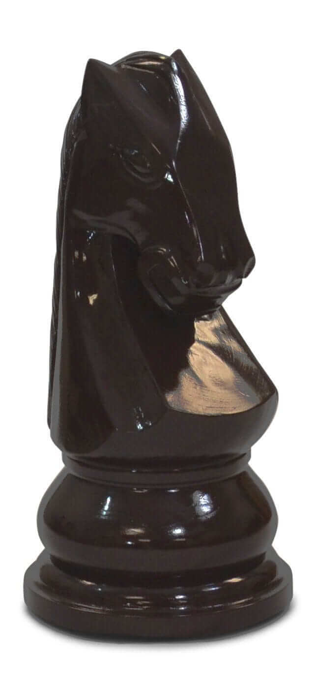Giant Chess Piece 24 Inch Dark Teak Knight | MegaChess