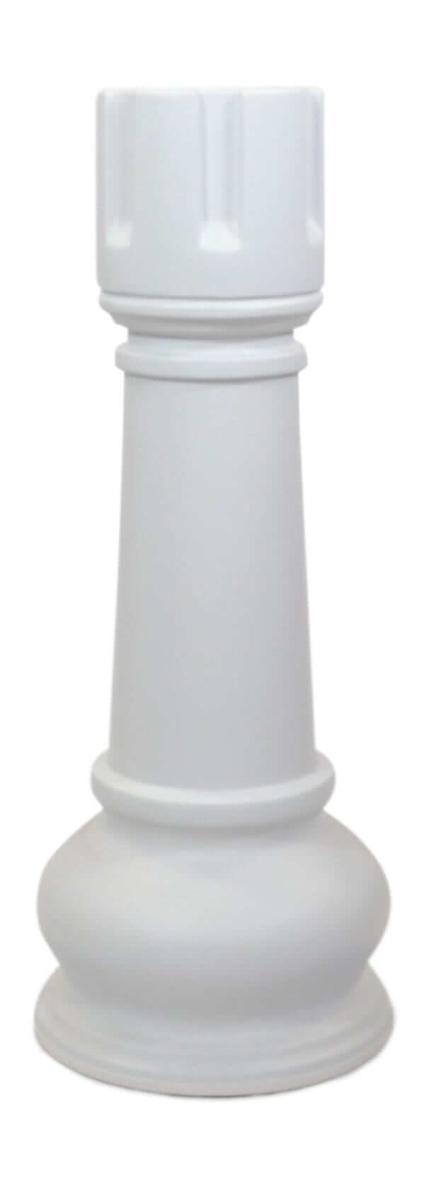 Giant Chess Piece 42 Inch White Fiberglass Rook | MegaChess