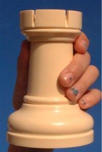 Giant Chess Piece 5 Inch Light Plastic Rook | MegaChess