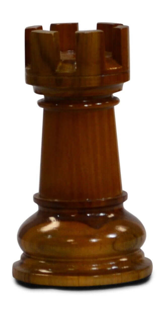 Giant Chess Piece 7 Inch Light Teak Rook | MegaChess