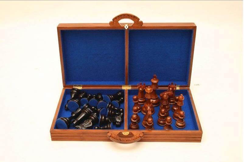 Giant Chess MegaBox Teak Board With 4" Squares | MegaChess