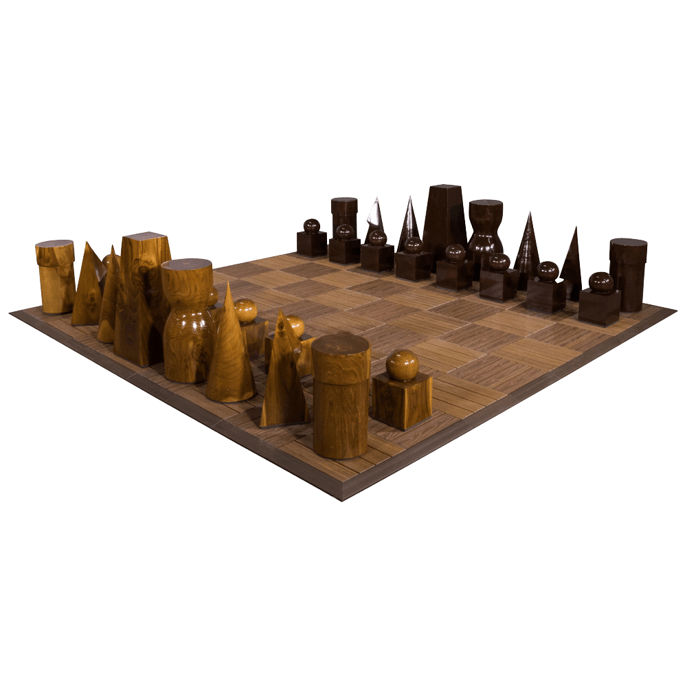 Hand Carved Chess Pieces Handmade European Wooden Chess Set - 21 Inch ...