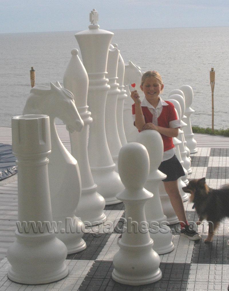 Giant Chess Set: Life Size Fiberglass