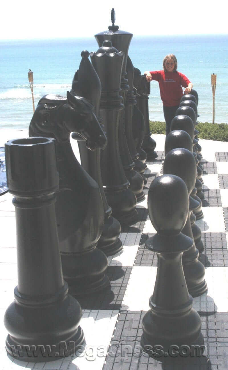 Giant Chess Set: Life Size Fiberglass