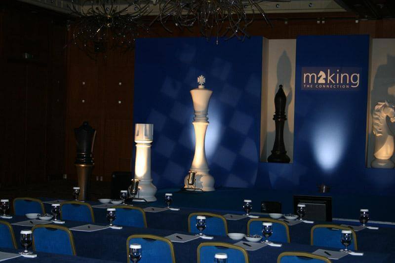 Giant Chess Set: Life Size Fiberglass