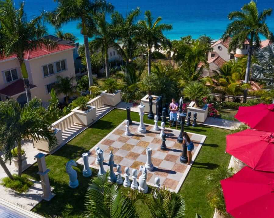 Giant Chess Set: Life Size Fiberglass