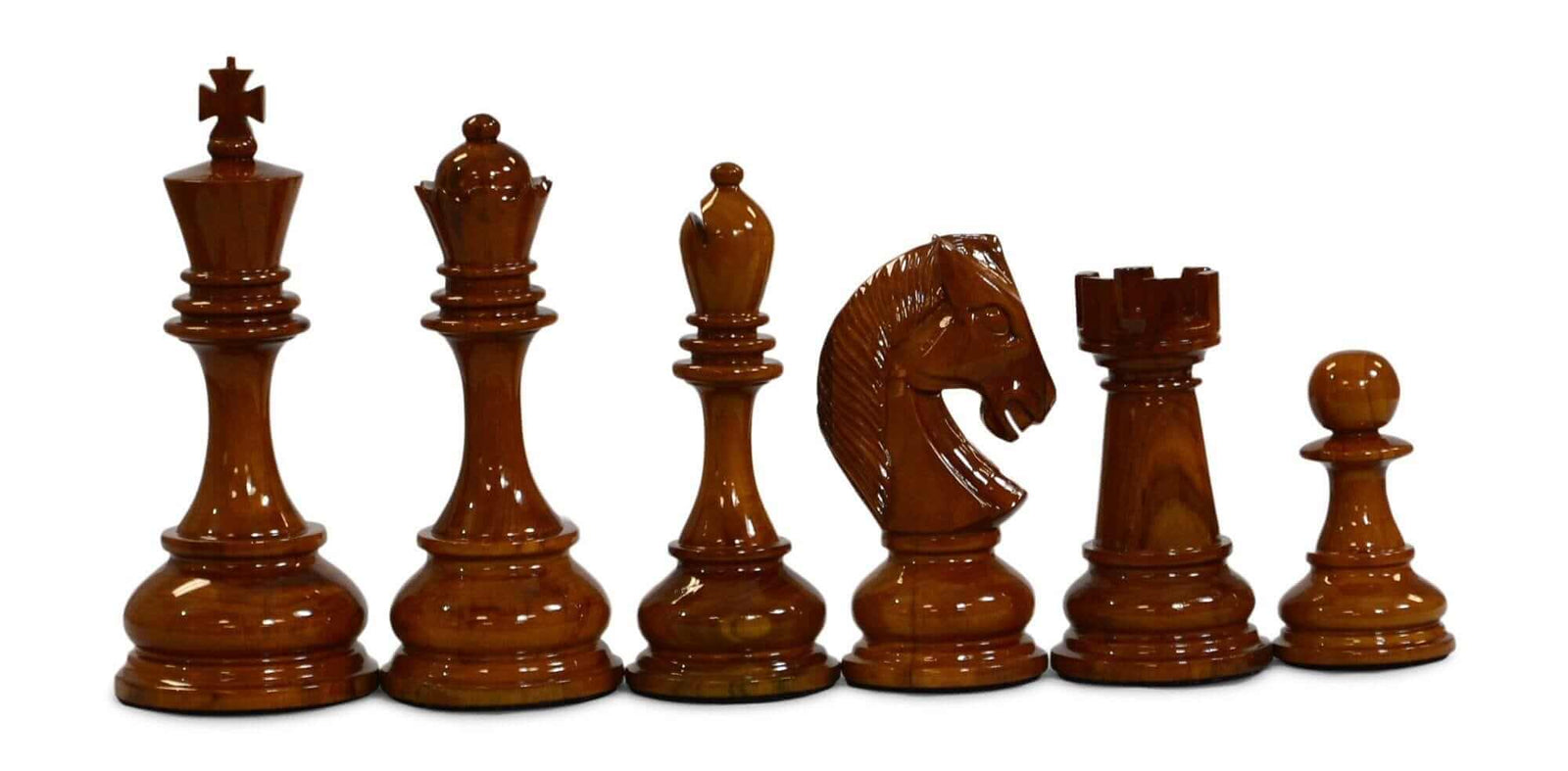 Giant Chess Set Outdoor - 8 Inch Teak Pieces