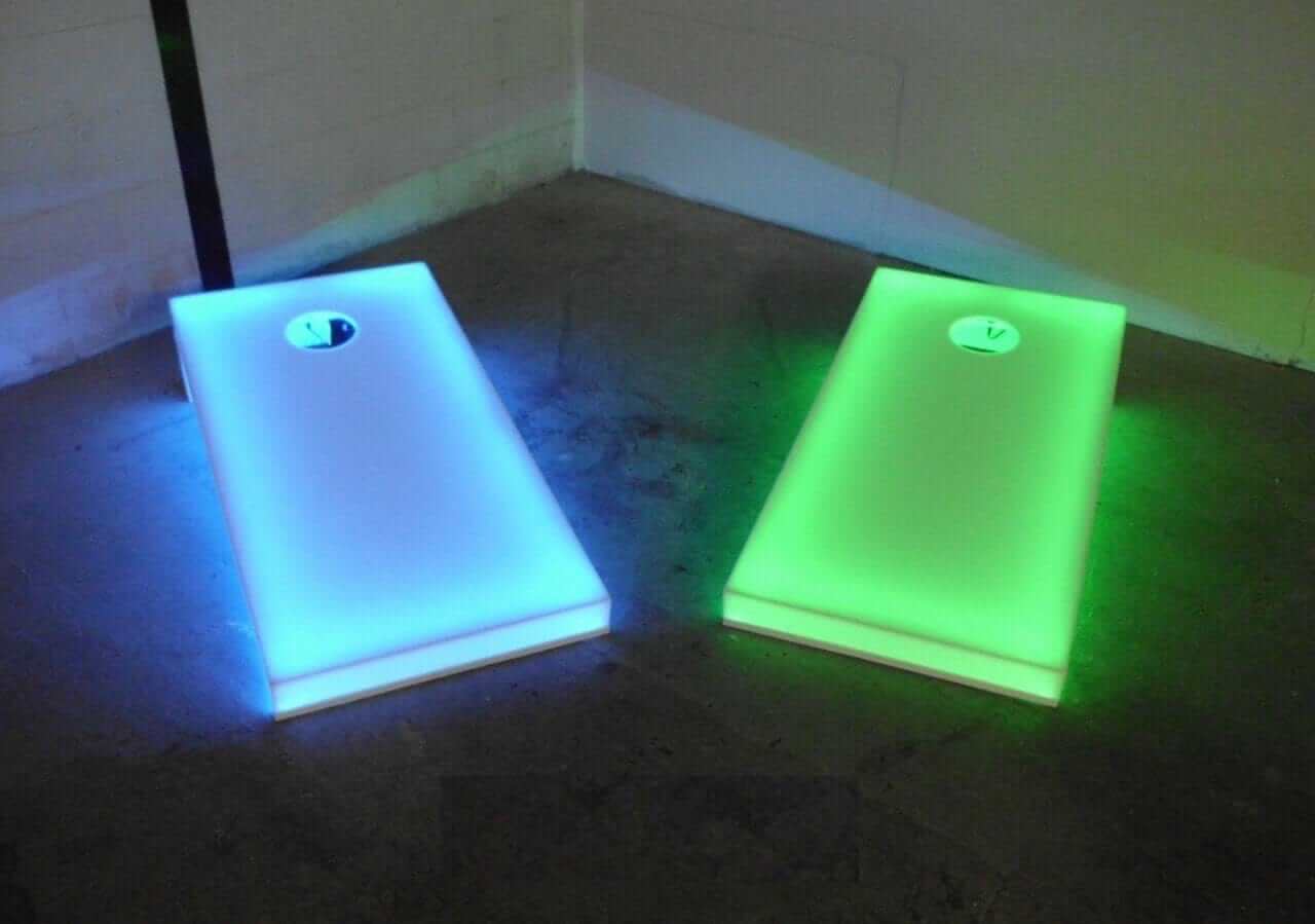 LED Cornhole Sets Light Up 4 2 Cornhole Regulation Size