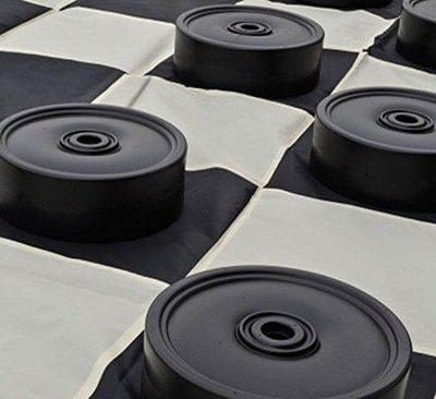 10 Inch Plastic Giant Checkers | MegaChess