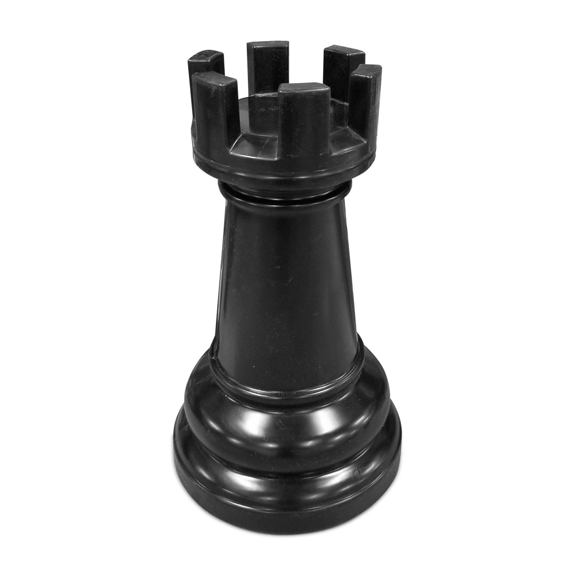 MegaChess 14 Inch Black Perfect Rook Giant Chess Piece