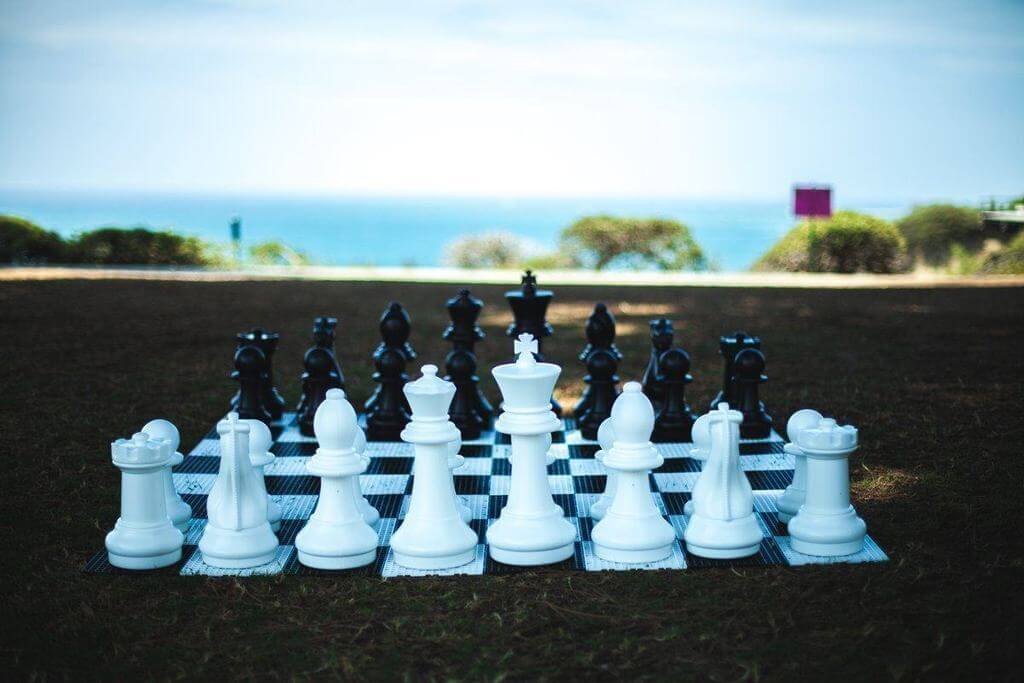 MegaChess 16 Inch Plastic Giant Chess Set With Plastic Board