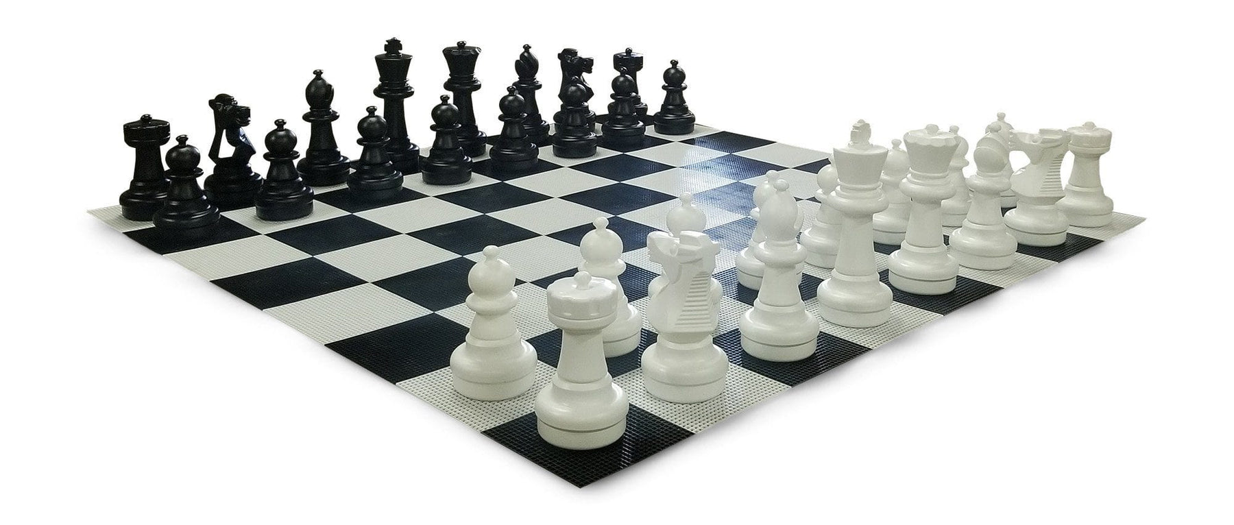 25 Inch Plastic Giant Chess Set with Hard Plastic Chessboard