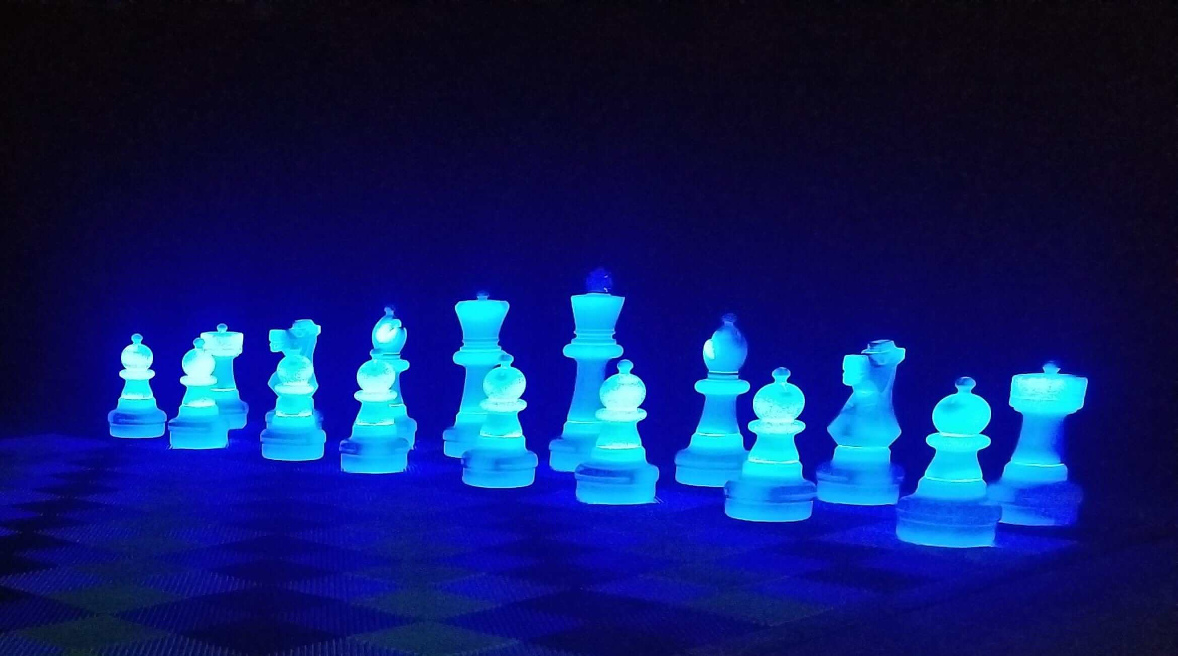 Two Foot Tall LED Light Up Giant Chess Sets