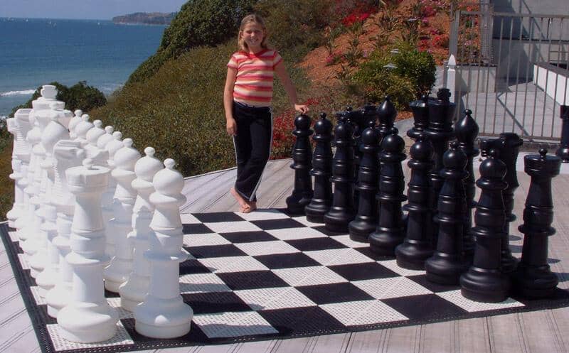 37 Plastic Giant Chess Set Commercial Grade Chessboard
