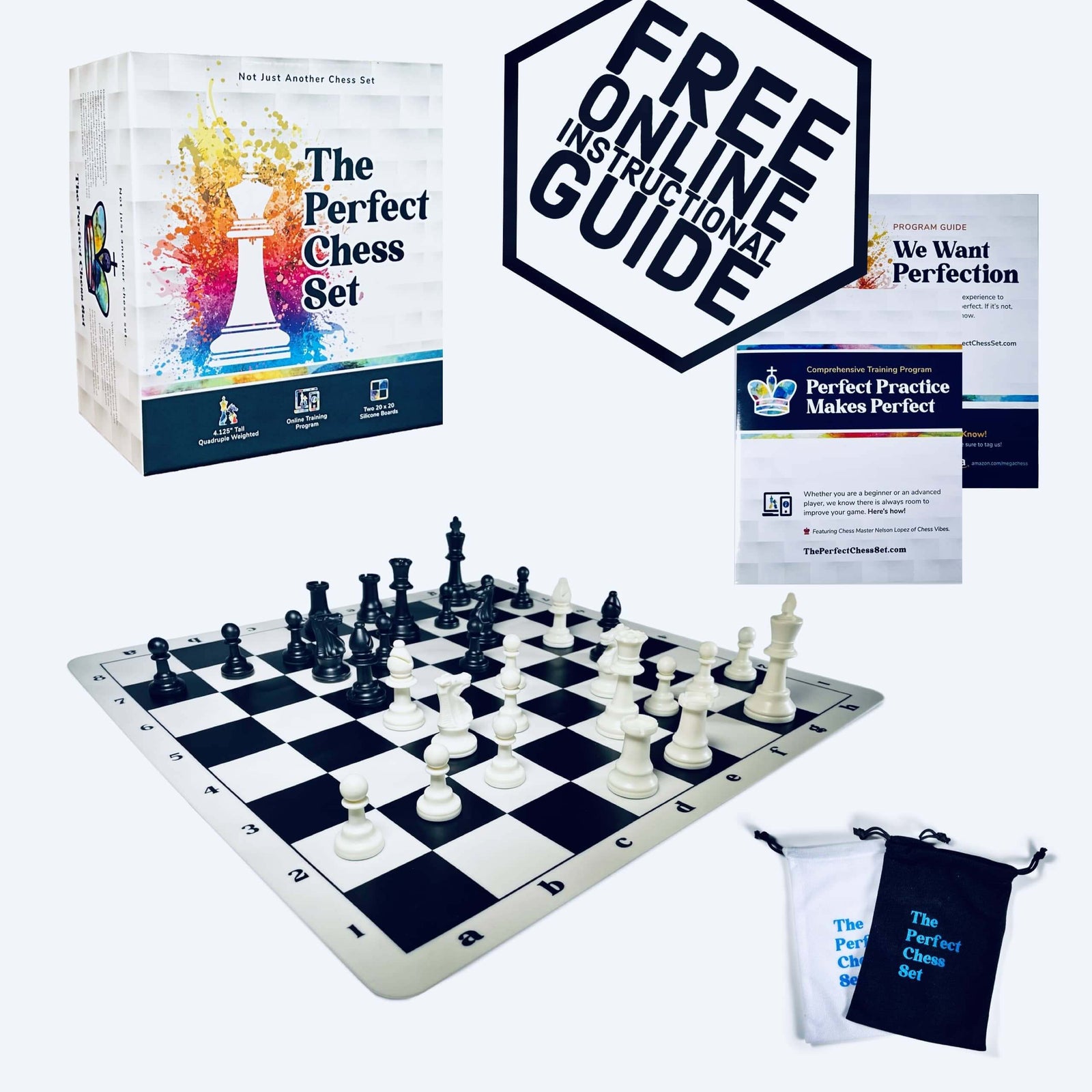 Staunton Triple Weighted Chess Pieces & Sets